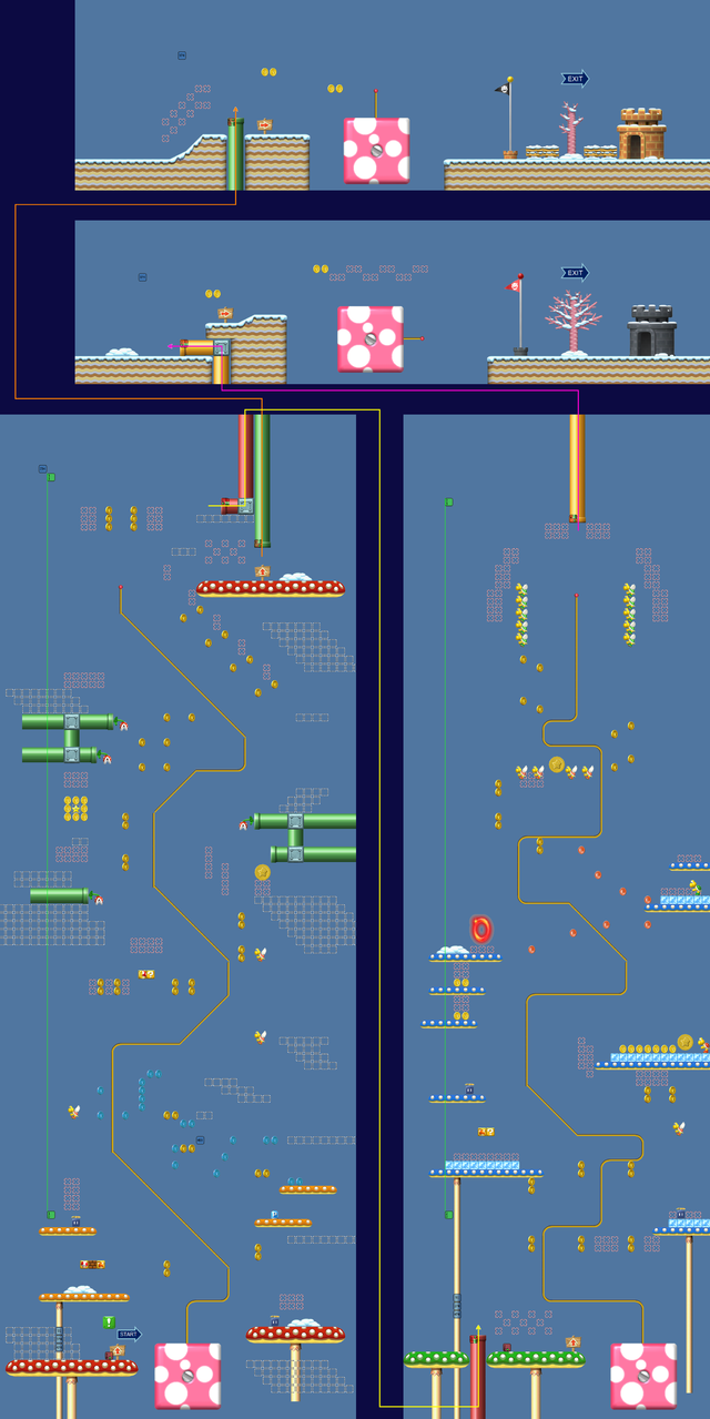 File:NSMBW World 3-5 Map.png - Super Mario Wiki, the Mario encyclopedia