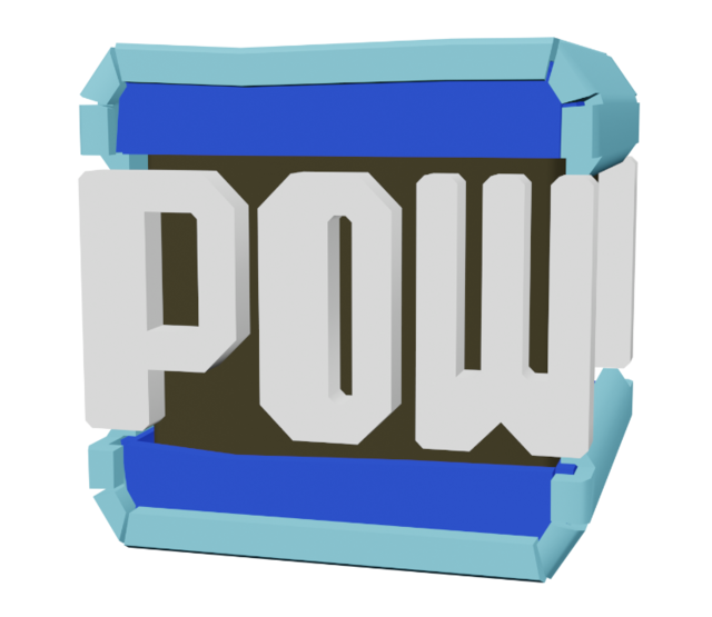 File:PMTOK POW Block model.png - Super Mario Wiki, the Mario encyclopedia