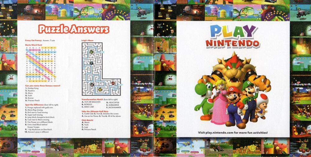 Play Nintendo Activity Book - Super Mario Wiki, the Mario encyclopedia