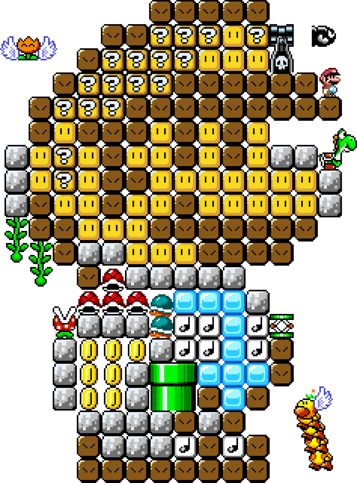 File:Super Mario Maker - Sprite Mario Art - Super Mario World.png ...
