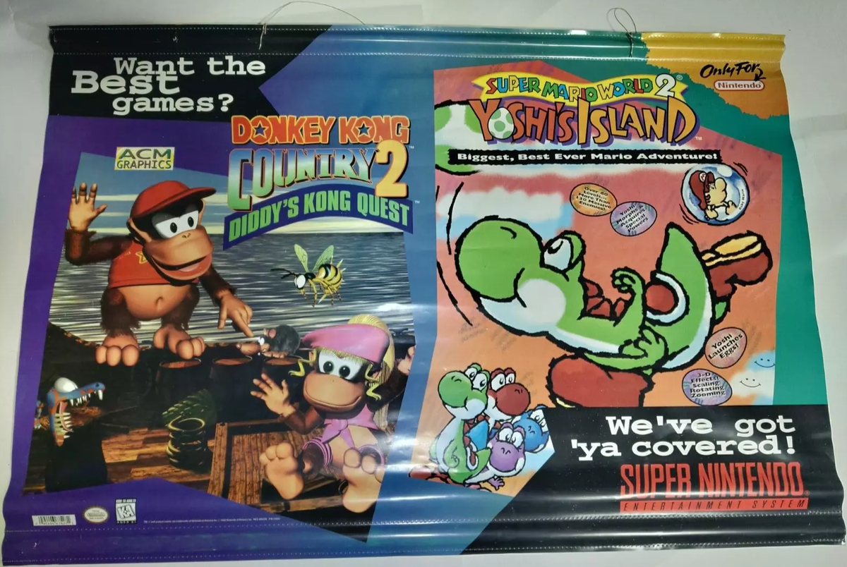 File:DKC2 SMW2 Promotional material.png - Super Mario Wiki, the Mario ...