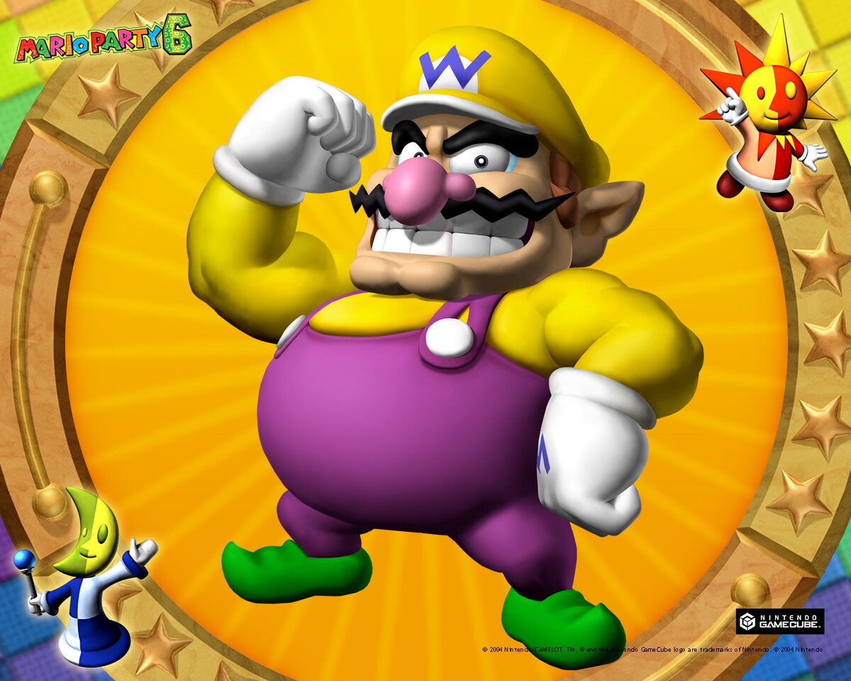 File:MP6 Website Wallpaper Wario 1280px.jpg - Super Mario Wiki, the ...