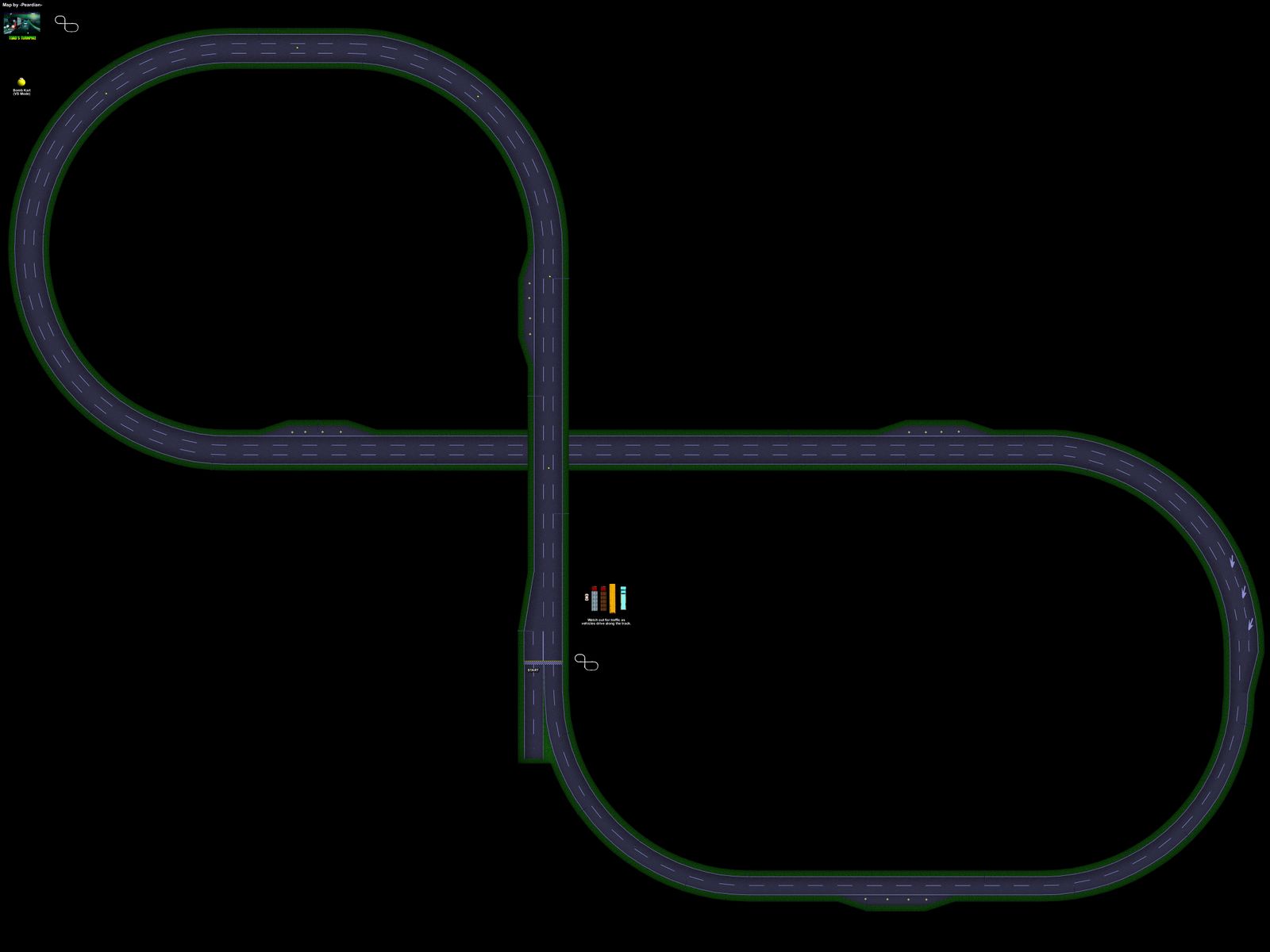 File:MK64 Toad's Turnpike map.jpg - Super Mario Wiki, the Mario ...