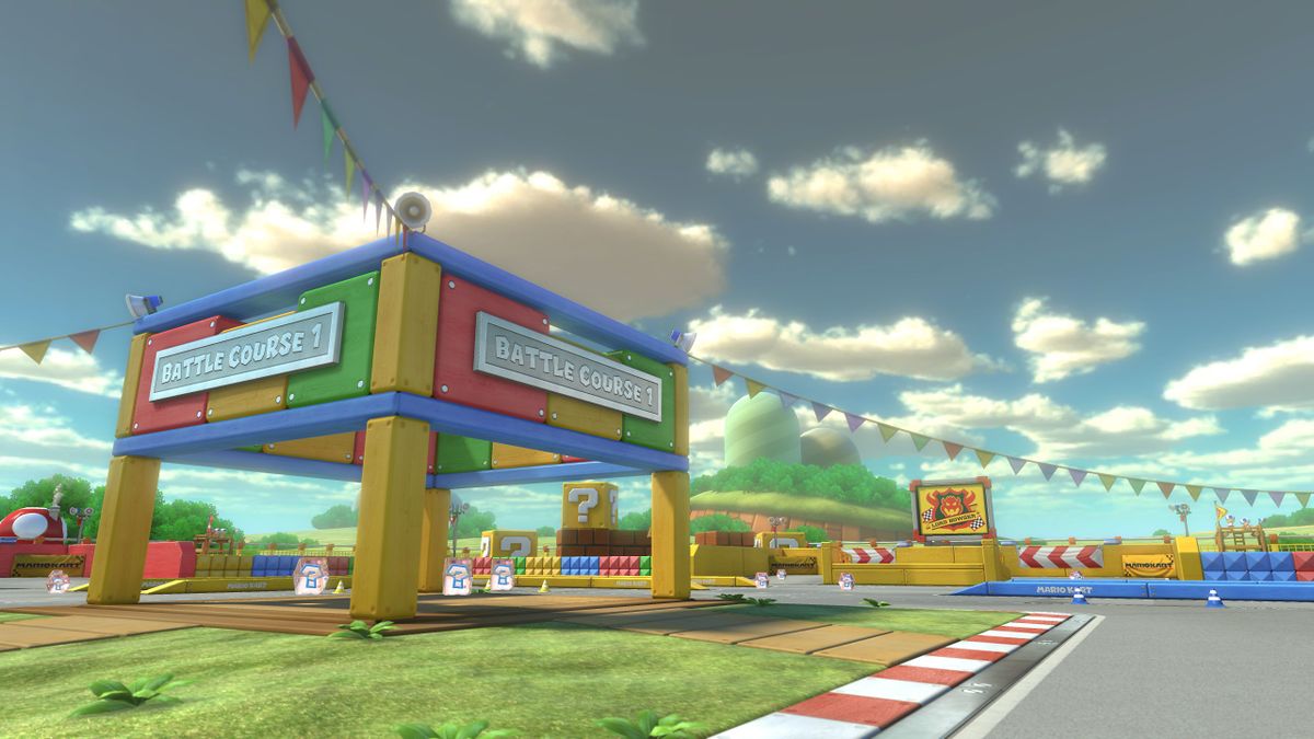 File:SNES Battle Course 1 MK8D side view.jpg - Super Mario Wiki, the ...