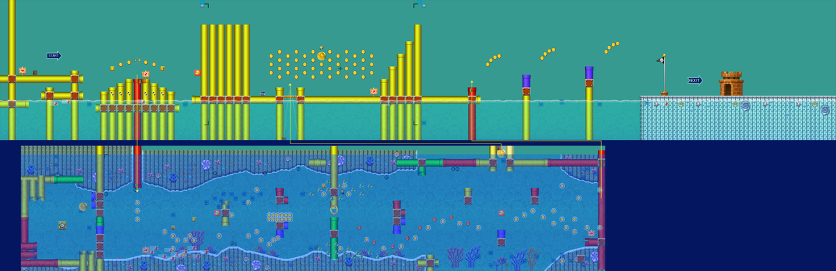 File:NSLU Cheep Chomp Chase Map.png - Super Mario Wiki, the Mario ...