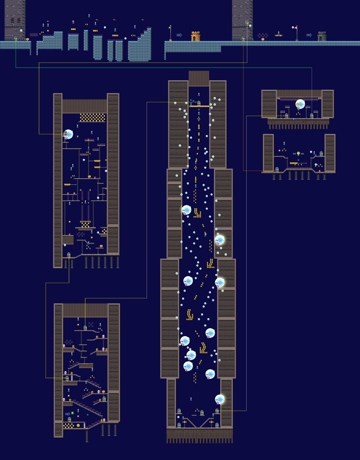 World 7-Ghost House (New Super Mario Bros. Wii) - Super Mario Wiki, the ...