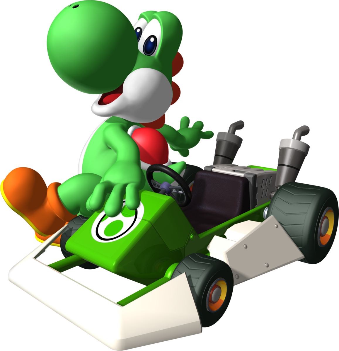 File:MKDS Yoshi Artwork.png - Super Mario Wiki, the Mario encyclopedia