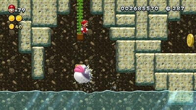 Porcupuffer Falls - Super Mario Wiki, the Mario encyclopedia