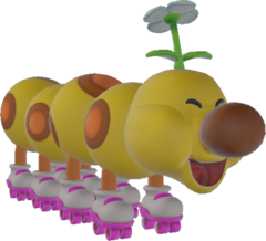 Racing Wiggler - Super Mario Wiki, the Mario encyclopedia