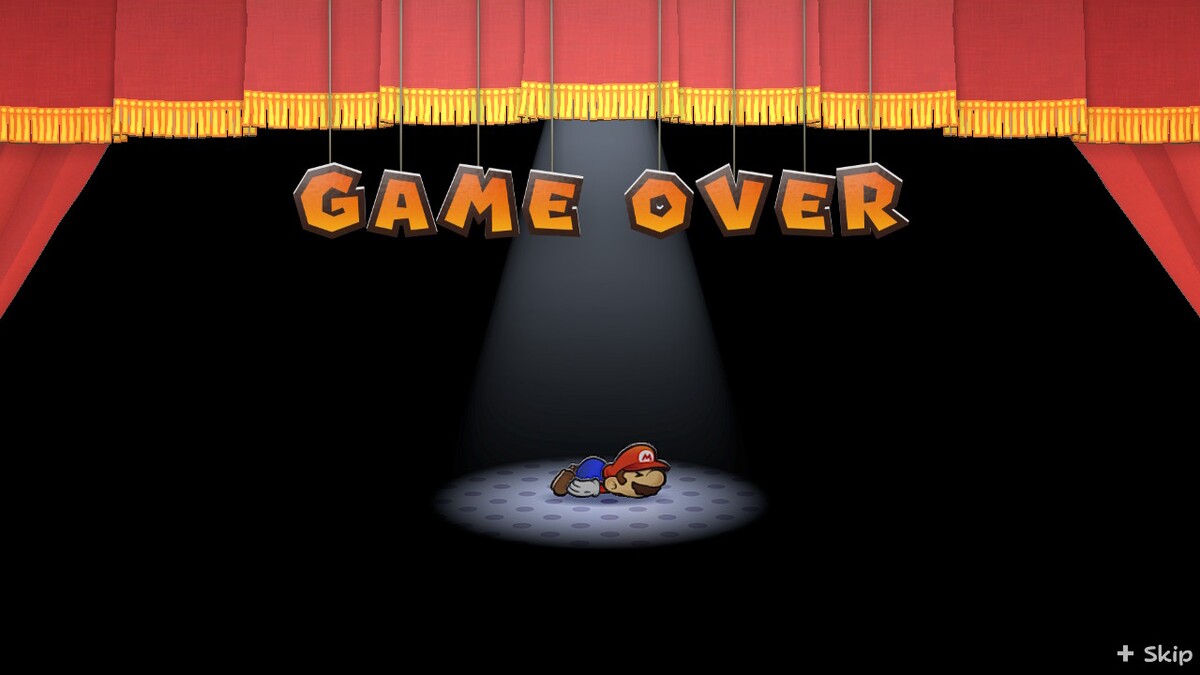File:TTYD Remake Game Over.jpg - Super Mario Wiki, the Mario encyclopedia