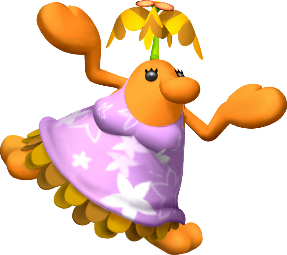 File:SMS - Orange Pianta (shadowless).png - Super Mario Wiki, the Mario ...