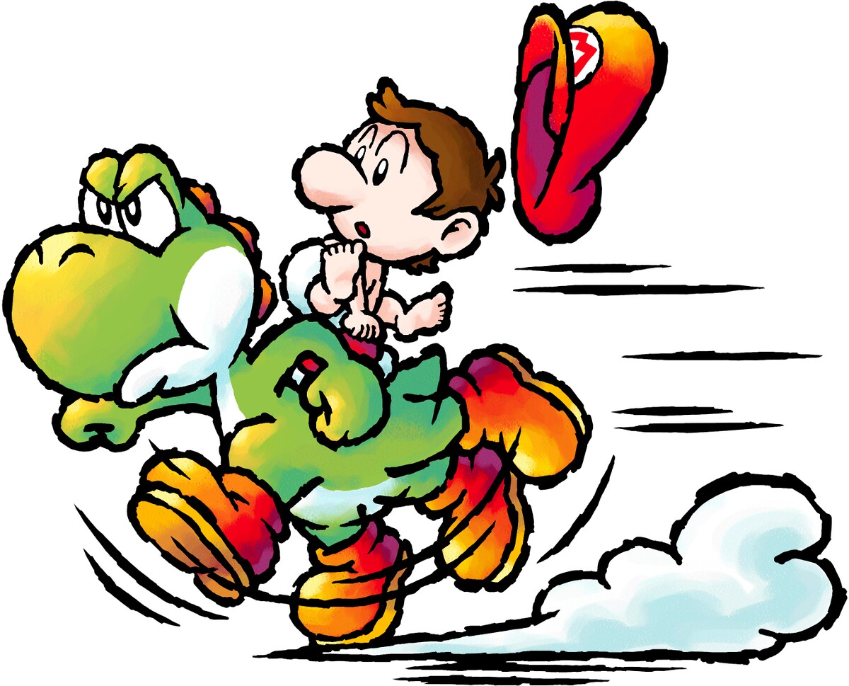 File:Yoshi dashing YIDS artwork.jpg - Super Mario Wiki, the Mario ...