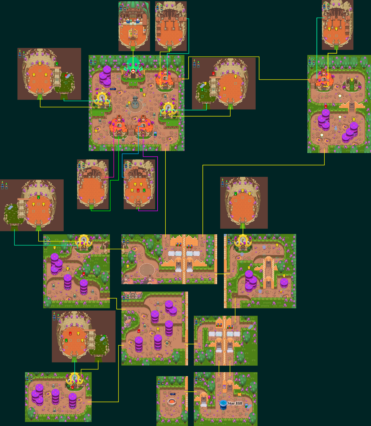 File Ml Pit Map Toadtown Png Super Mario Wiki The Mario Encyclopedia