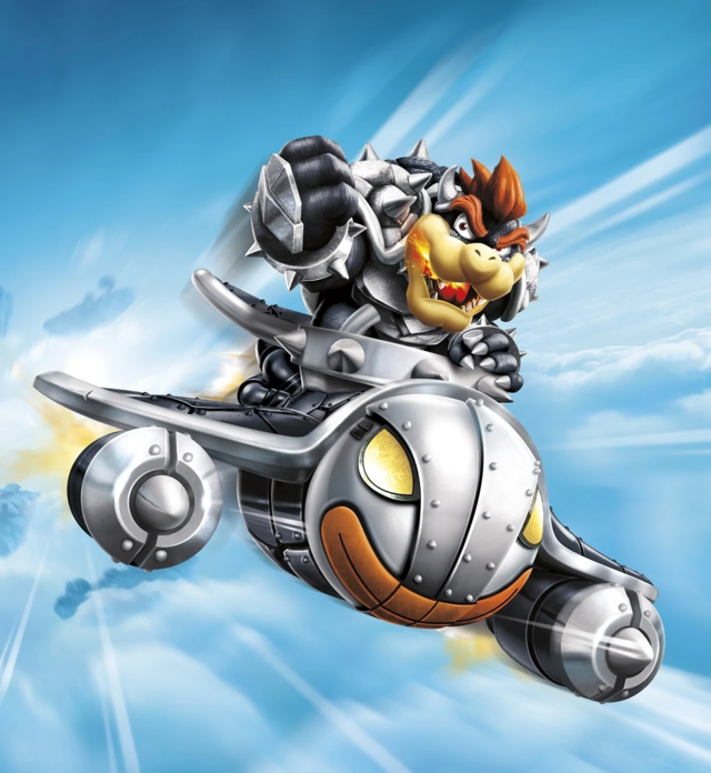 File:Skylanders Dark Bowser Clown Cruiser artwork.png - Super Mario ...