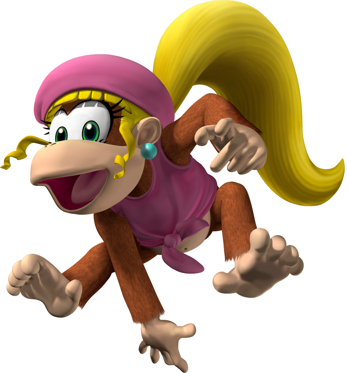 Filedixie Kong Dkjc Artworkpng Super Mario Wiki The Mario Encyclopedia