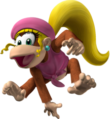 Dixie Kong - Super Mario Wiki, the Mario encyclopedia