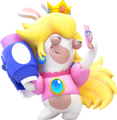 Rabbid Peach - Super Mario Wiki, the Mario encyclopedia