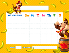 Mushroom Kingdom Chore Chart - Super Mario Wiki, the Mario encyclopedia