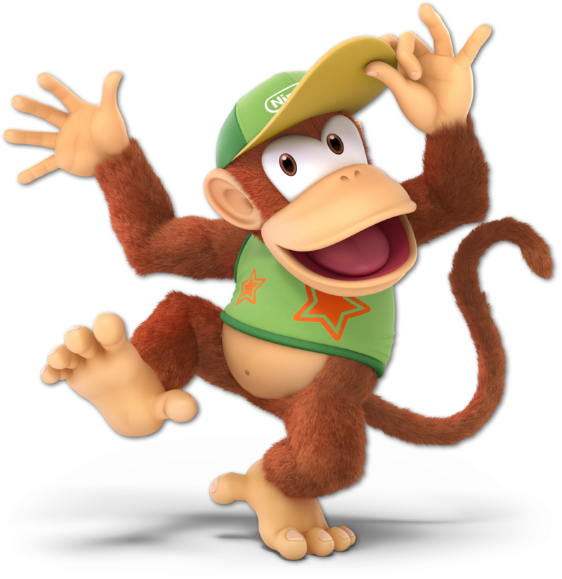 File:Diddy Kong Green SSBU.png - Super Mario Wiki, the Mario encyclopedia