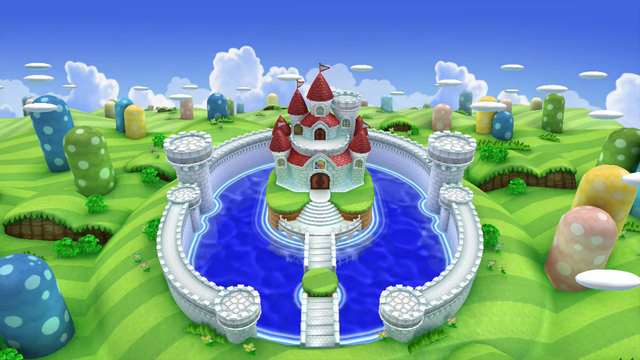 File:NSMBU Normal Peach's Castle.png - Super Mario Wiki, the Mario ...