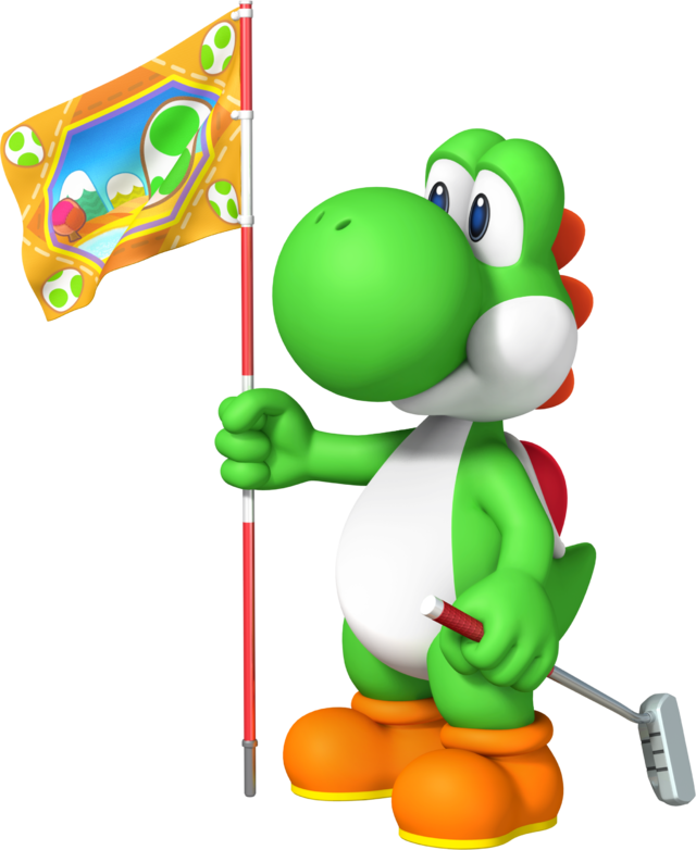 File:Yoshi Artwork - Mario Golf World Tour.png - Super Mario Wiki, the ...