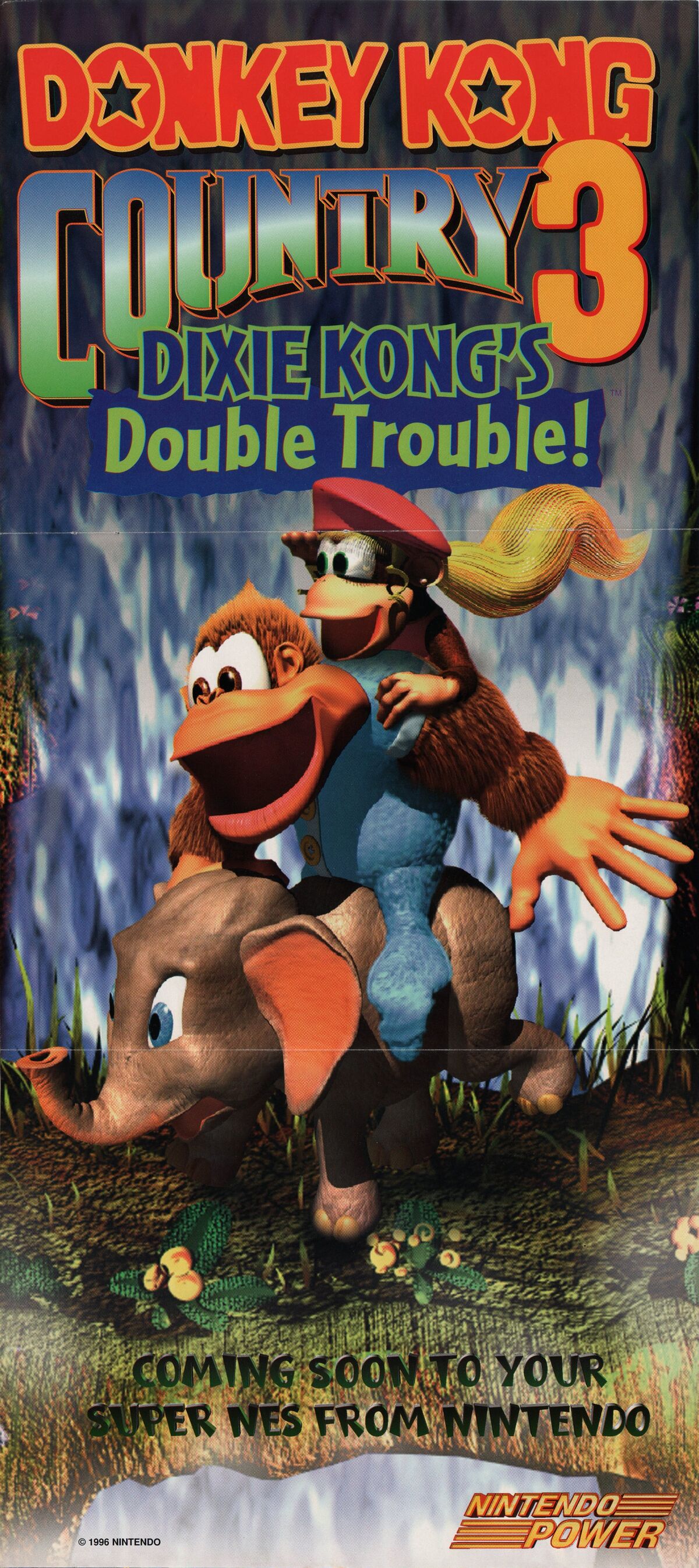 File:DKC3 Nintendo Power poster.jpg - Super Mario Wiki, the Mario ...