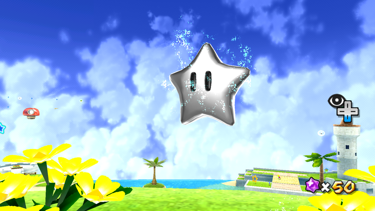 File:SMG Sea Slide Silver Star.png - Super Mario Wiki, the Mario ...