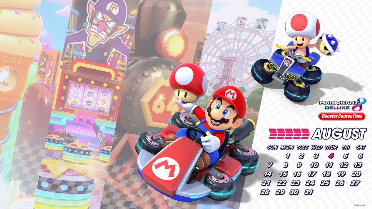File:MK8D BCP My Nintendo August 2022 calendar desktop.jpg - Super ...