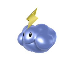 Thunder Cloud - Super Mario Wiki, the Mario encyclopedia