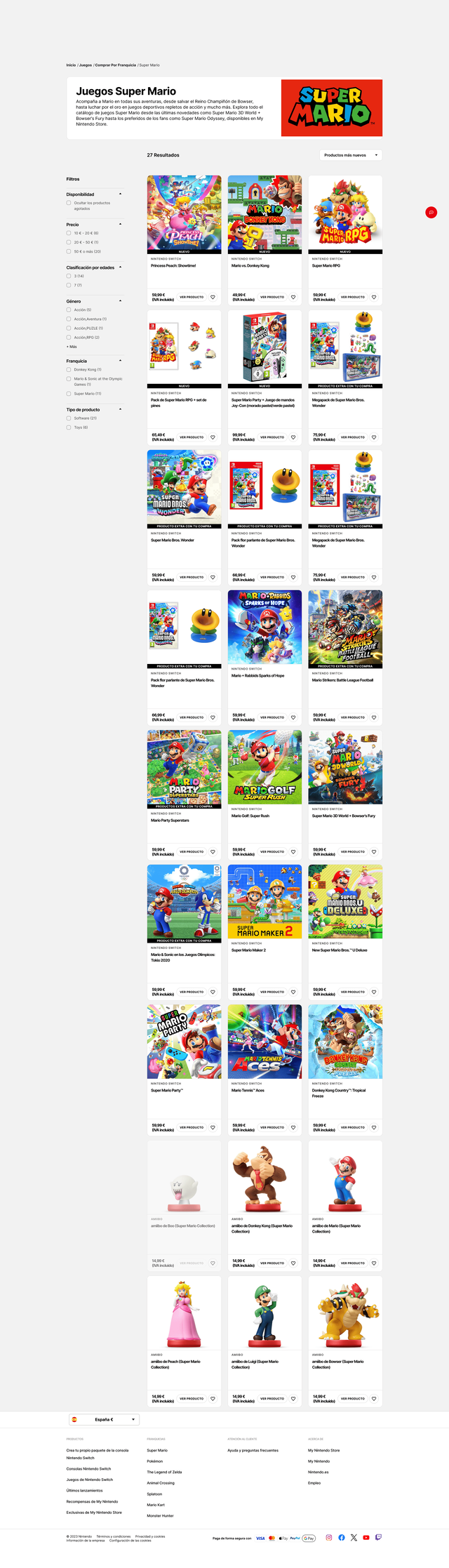 File:Nintendo es screenshot - MNS Super Mario.png - Super Mario Wiki ...