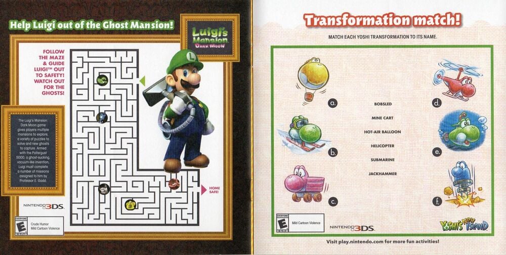 Play Nintendo Activity Book - Super Mario Wiki, the Mario encyclopedia
