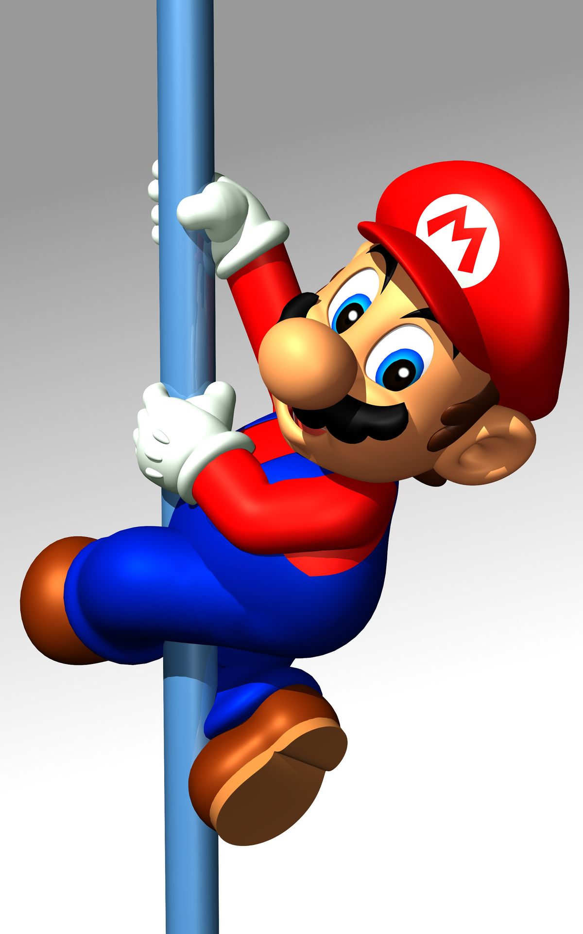 File:MarioSlidingDown SM64.jpg - Super Mario Wiki, the Mario encyclopedia