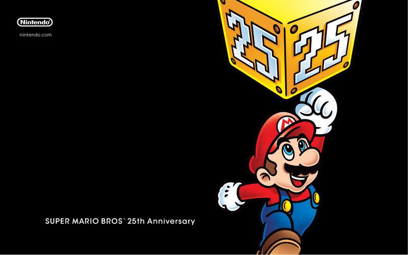 File:Super Mario 25th Anniversary Wallpaper NoA 1.jpg - Super Mario ...