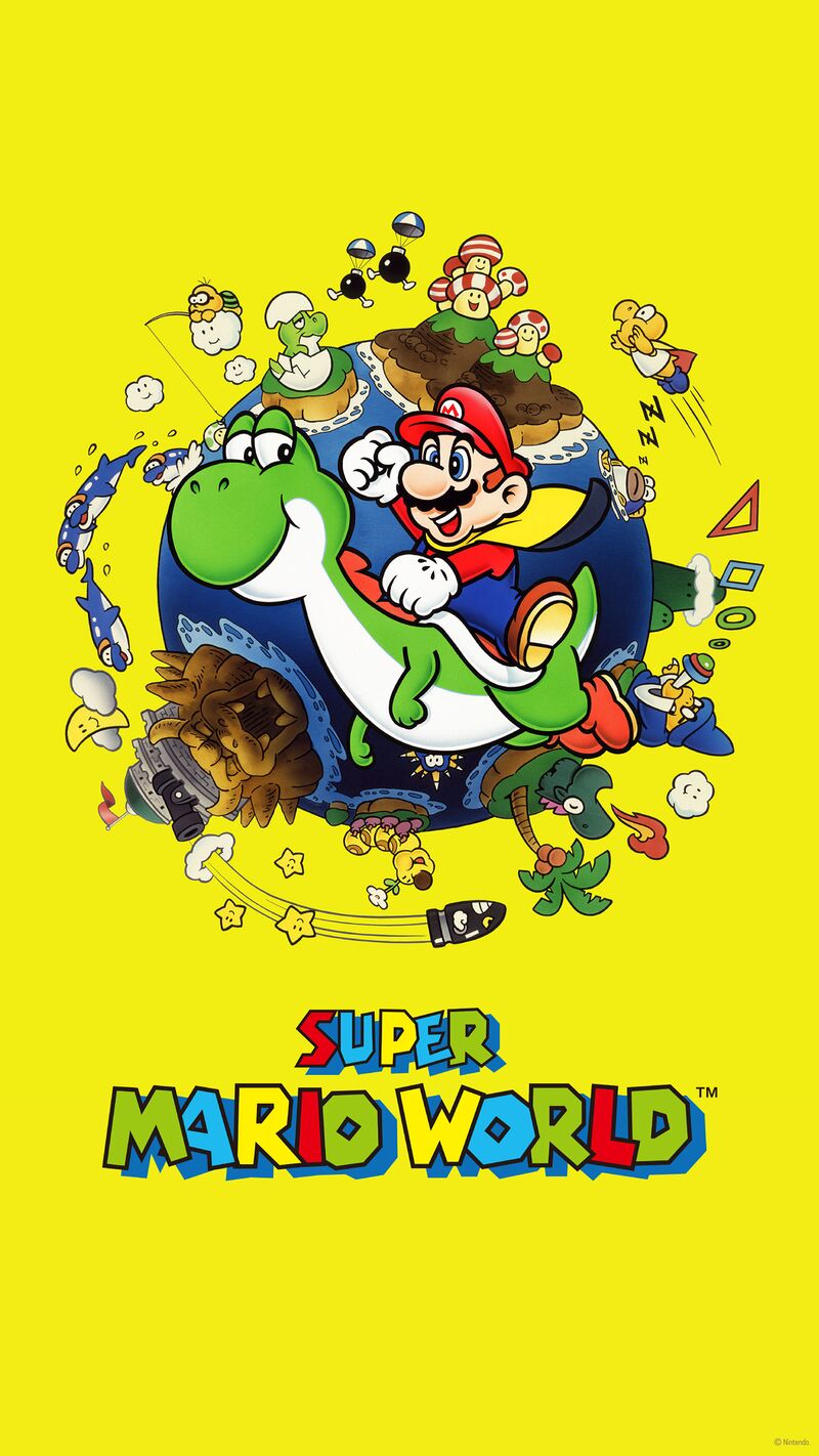File:SMW Retro My Nintendo wallpaper smartphone.jpg - Super Mario Wiki ...