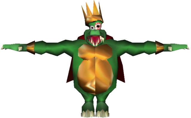 File:DK64 King K. Rool Normal.png - Super Mario Wiki, the Mario ...