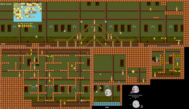 File:SMA4 World E Doors o' Plenty Map.png - Super Mario Wiki, the Mario ...