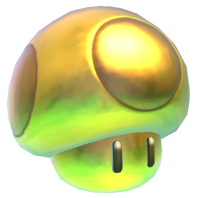 File:GoldMushroom CTTT.png - Super Mario Wiki, the Mario encyclopedia