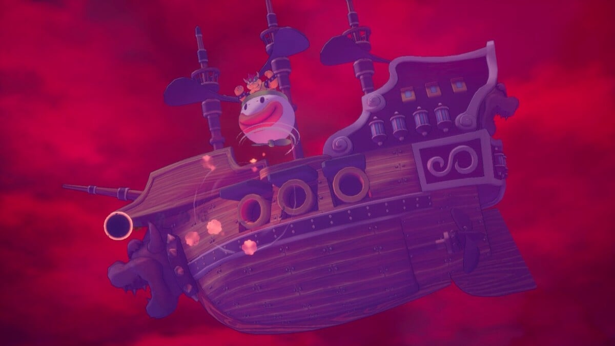 Bowser Flying Cross Room