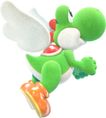 Winged Yoshi - Super Mario Wiki, the Mario encyclopedia