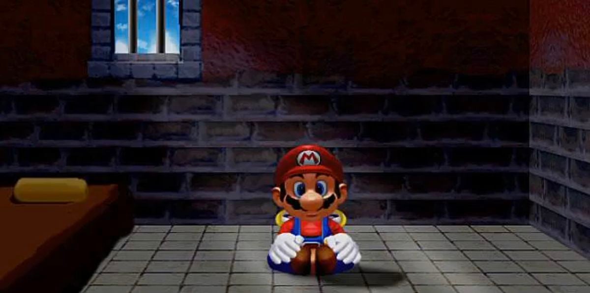 File:SMS Mario Sitting In Cell.jpg - Super Mario Wiki, the Mario ...