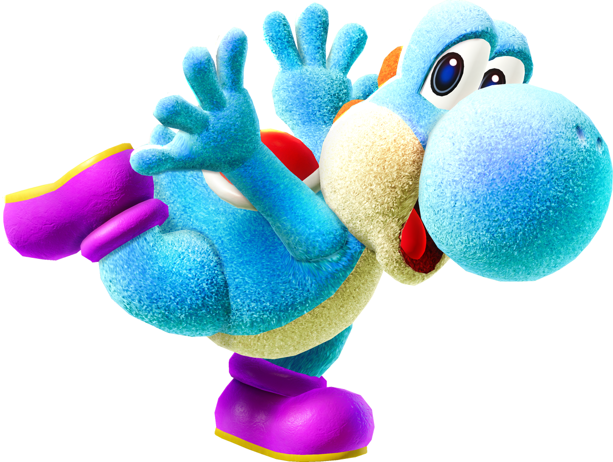 File:YCW Light Blue Yoshi.png - Super Mario Wiki, the Mario encyclopedia