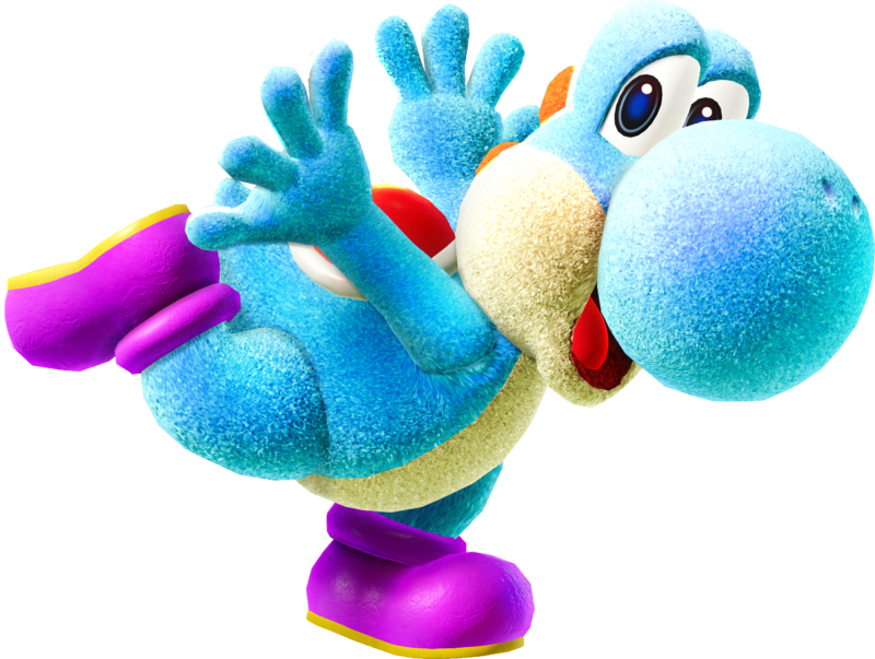 File:YCW Light Blue Yoshi.png - Super Mario Wiki, the Mario encyclopedia