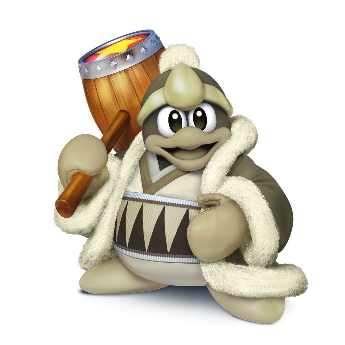 File:King Dedede SSB4 Artwork - Grayscale.jpg - Super Mario Wiki, the ...