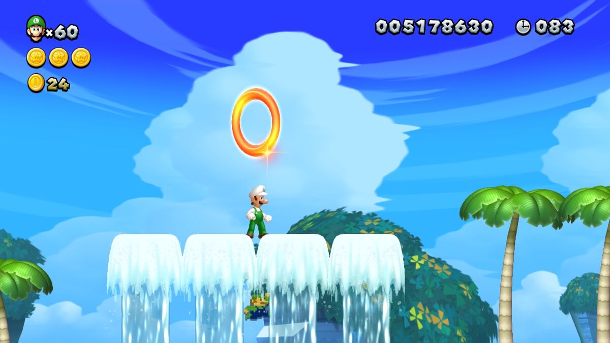 File:NSLU Waterspout Sprint Luigi Sighting.jpg - Super Mario Wiki, the ...