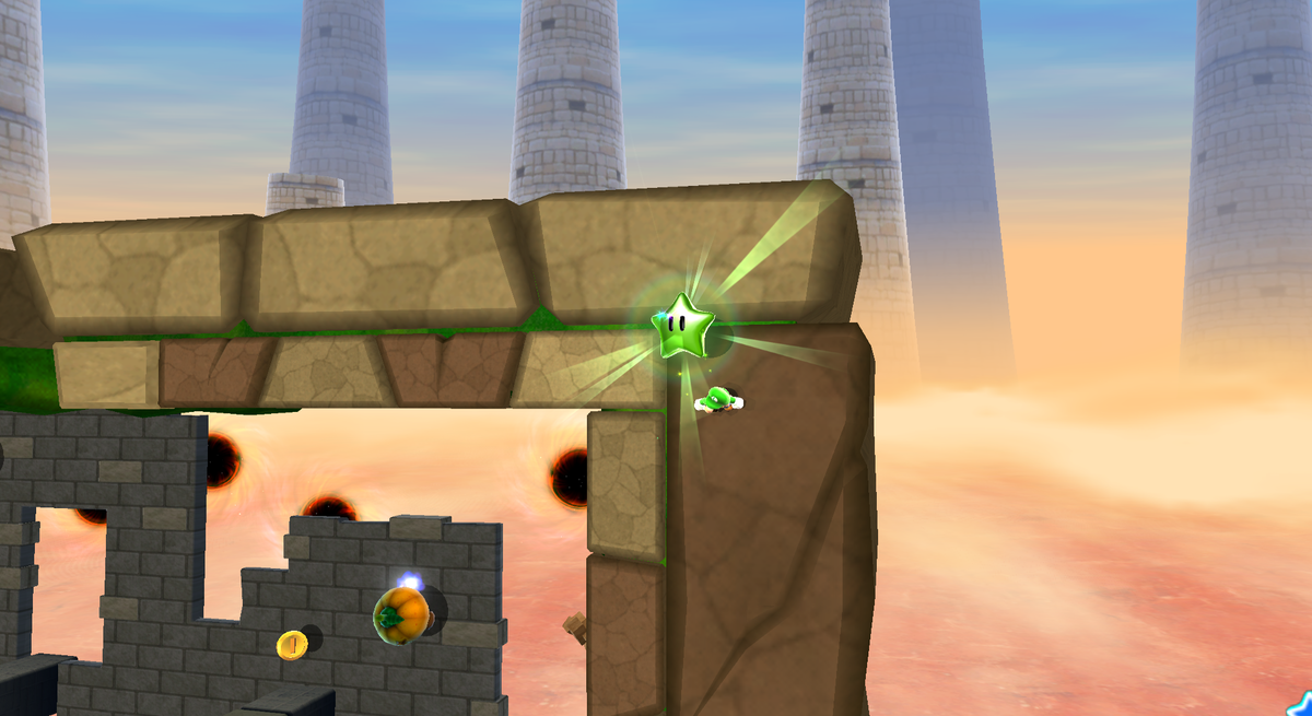 File:SMG2 Clockwork Ruins Green Star 2.png - Super Mario Wiki, the ...