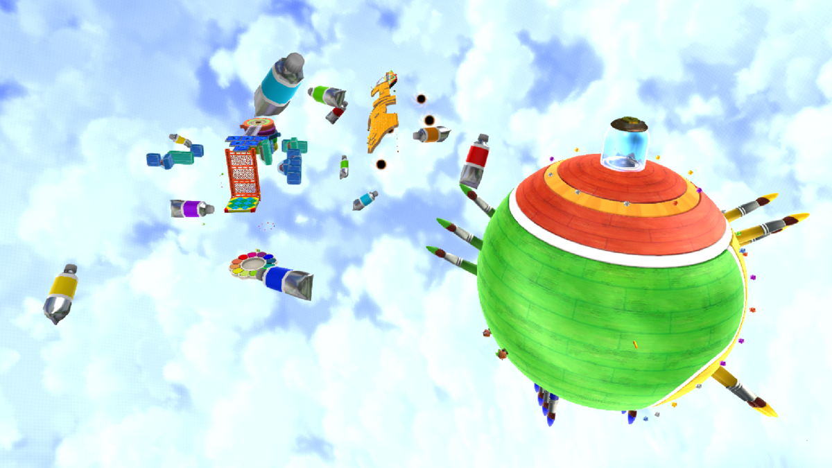 File:SMG2 Screenshot Rolling Masterpiece Galaxy (Silver Chomp Grudge ...
