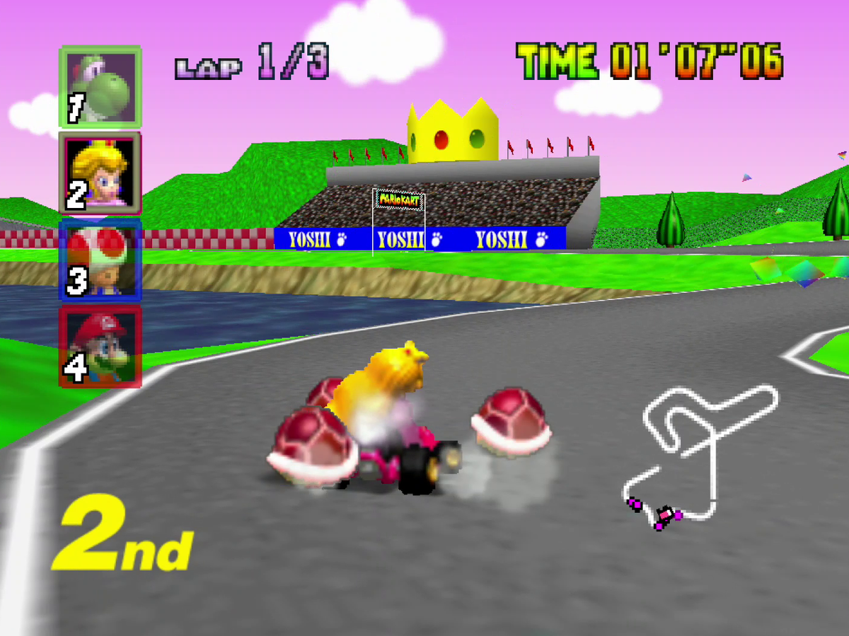 File:NM MK64 Royal Raceway.png - Super Mario Wiki, the Mario encyclopedia