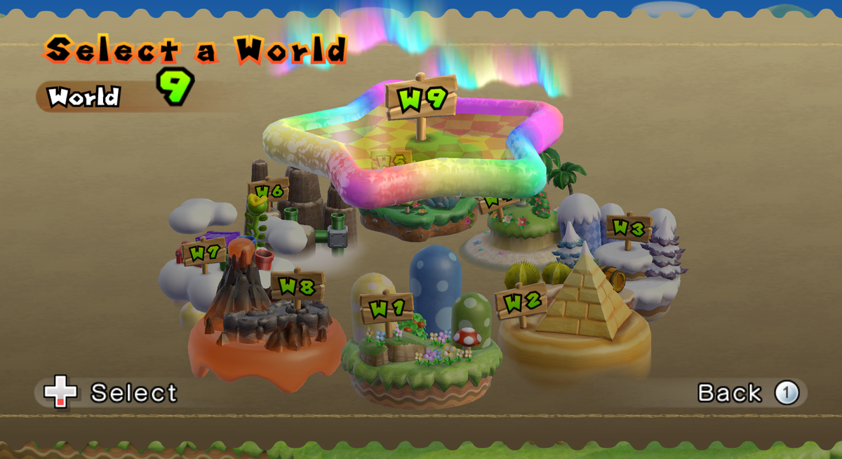 File:NSMBW World 9 World Select.png - Super Mario Wiki, the Mario ...