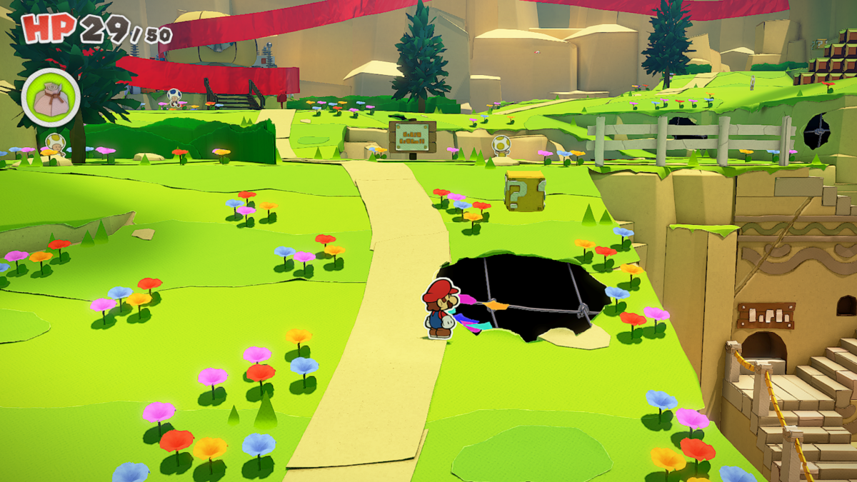 File:PMTOK Picnic Road Not-Bottomless Hole 6.png - Super Mario Wiki ...