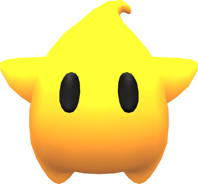 File Smg Asset Model Luma Yellow Png Super Mario Wiki The Mario